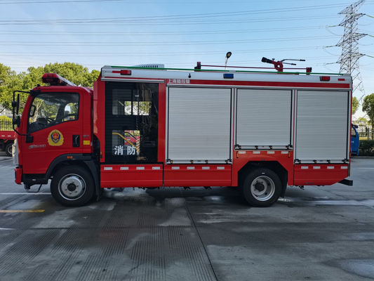 HOWO Water Tank Fire Truck Water 3000L Class B Foam 500L