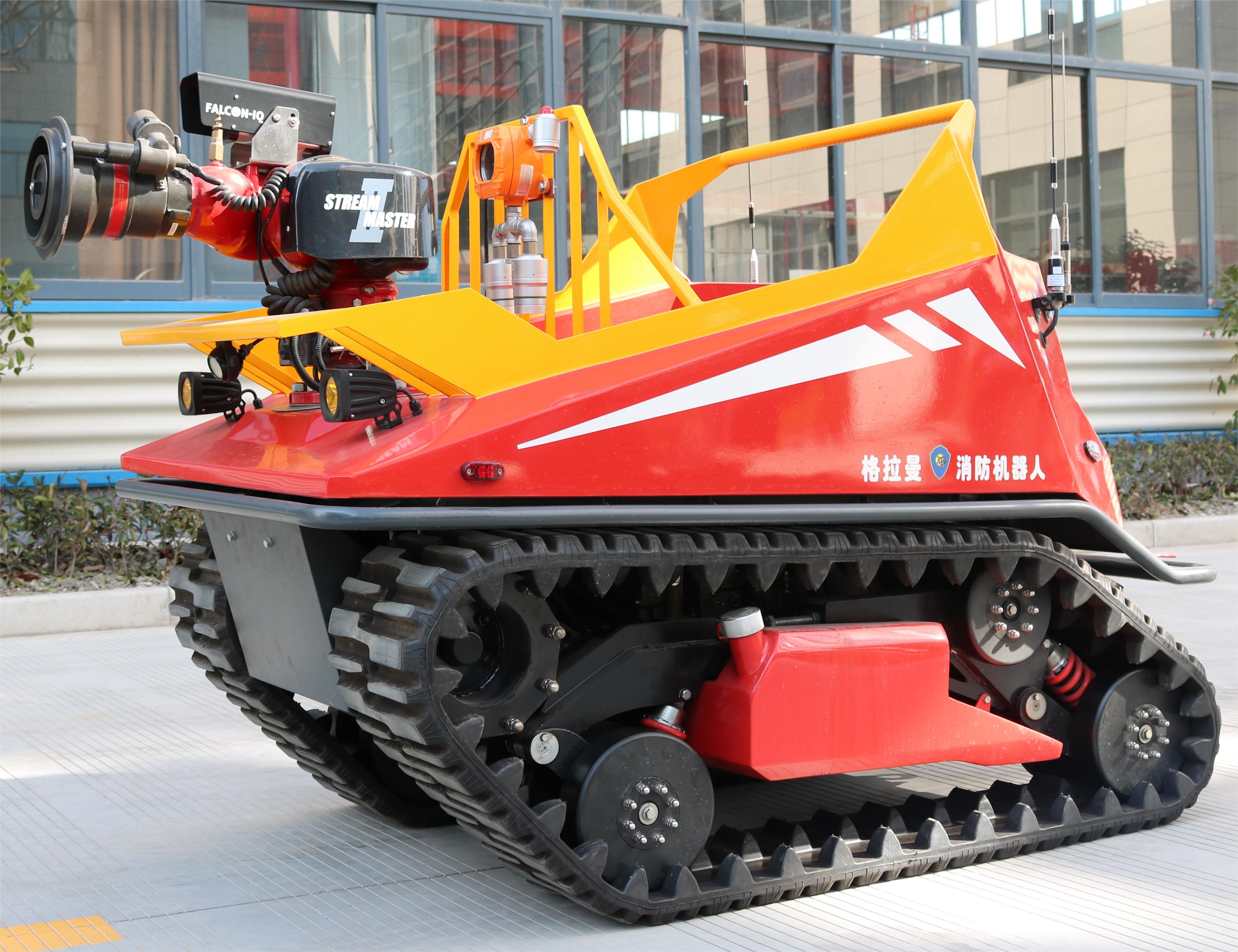 RXR-M120D Robot Fire Fighter 1800 X 1100 X 1400MM Autonomous Fire ...